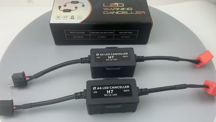 9006 Hb4 Led Headlight Bulbs AAIWA CANBUS Load Resistor Decoder Pair ...